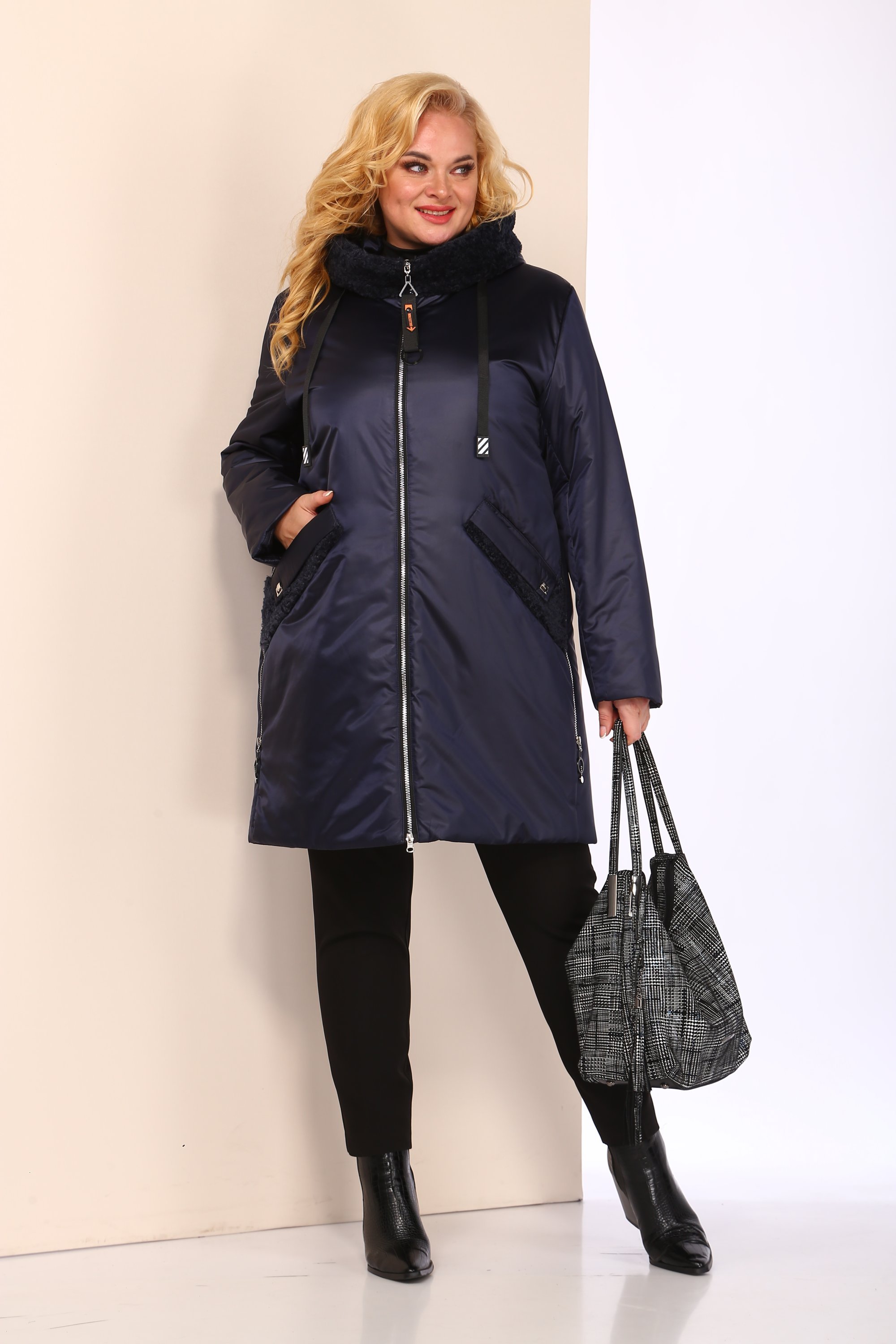 Куртка 2090 синий Shetti купить - 7% скидка | в наличии